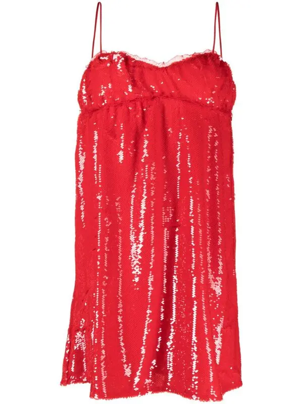 GANNI Sequin Embellished Mini Dress