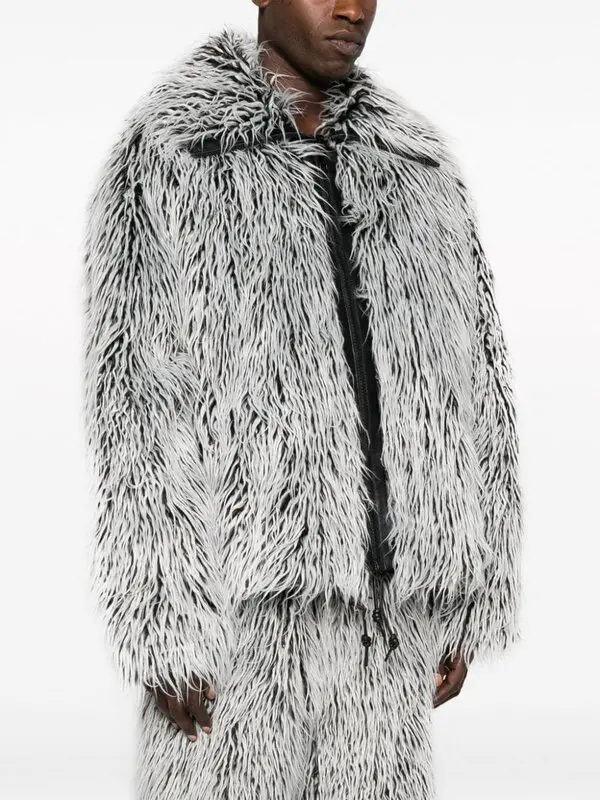 Dolce & Gabbana Funnel-neck Faux-fur Jacket