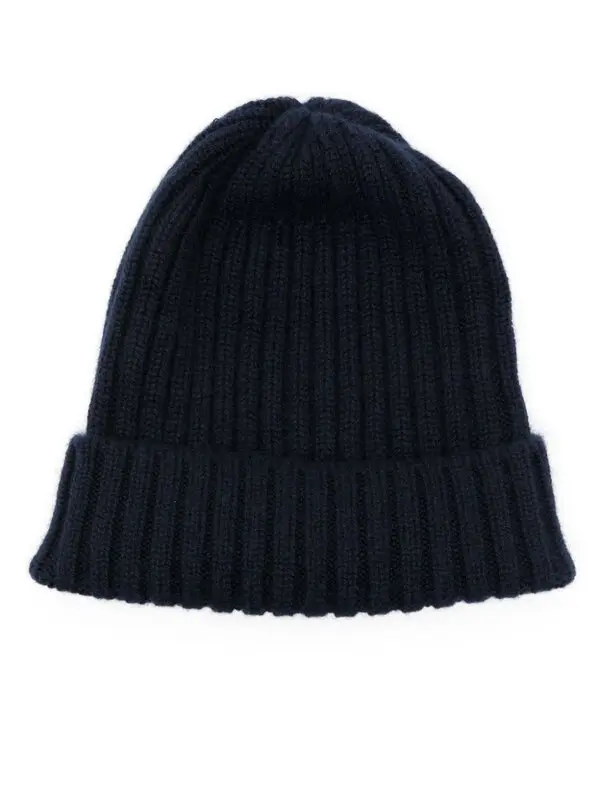 Fedeli Ribbed Knit Cashmere Beanie