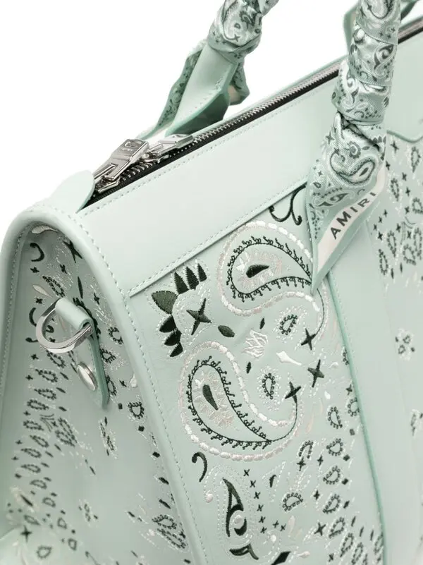 Amiri Bandana Weekend Bag In Green - 25% Off | Editorialist