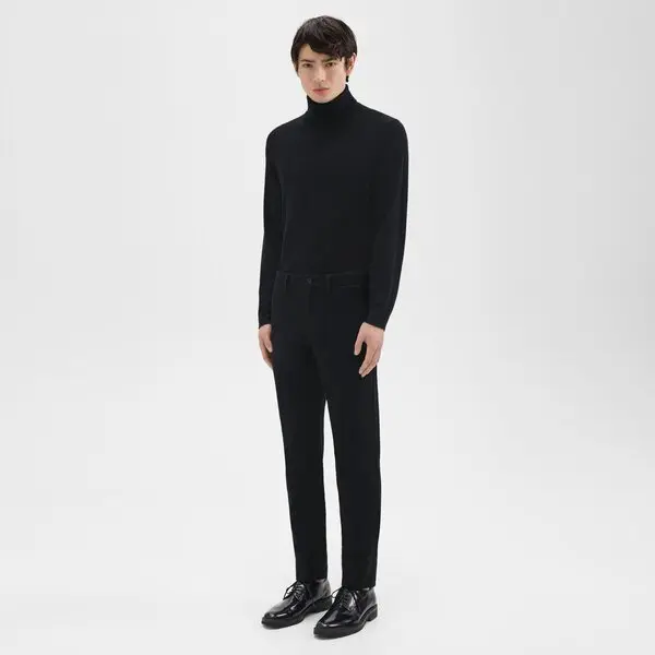 Theory Classic-fit Cotton Moleskin Pant - Black