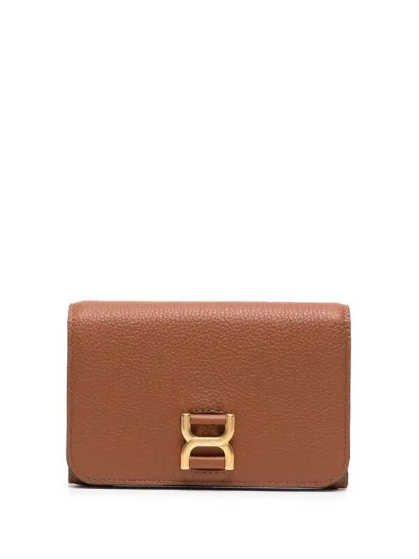 Chloé Marcie Leather Wallet - Brown