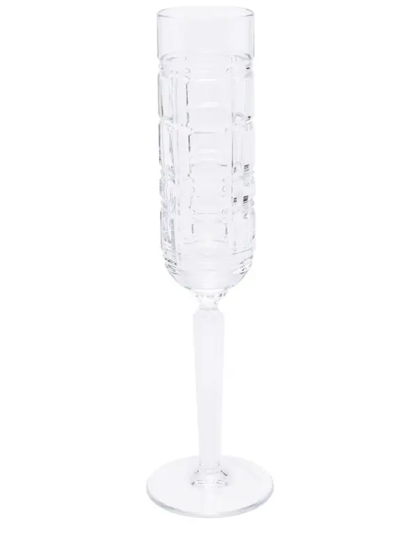 Ralph Lauren Hudson Plaid Champagne Flute - Neutrals