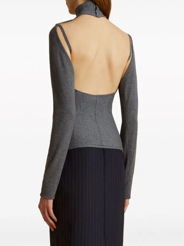 Khaite The Marlowe Wool Sweatshirt - Grey