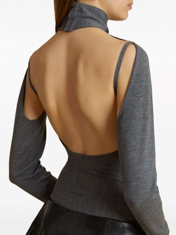 Khaite The Marlowe Wool Sweatshirt - Grey