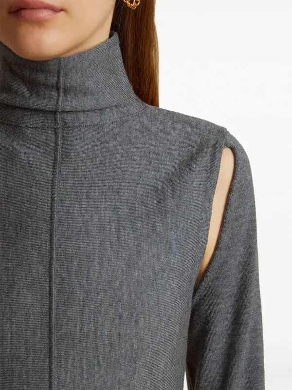 Khaite The Marlowe Wool Sweatshirt - Grey