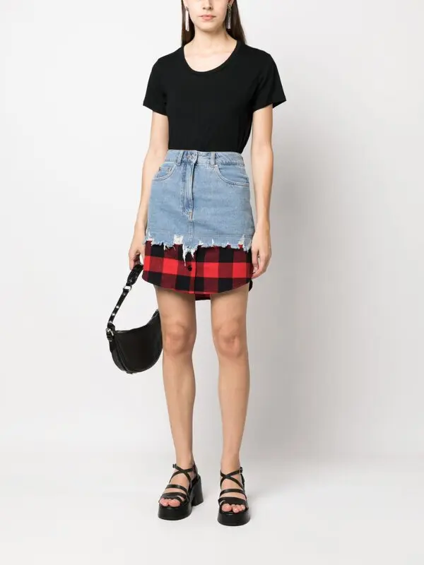 Moschino Layered-design Mini Skirt