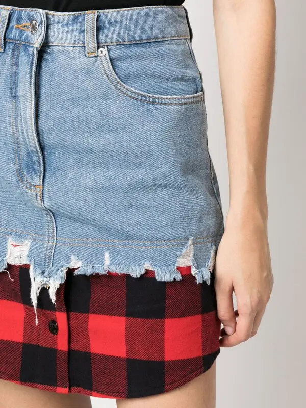 Moschino Layered-design Mini Skirt