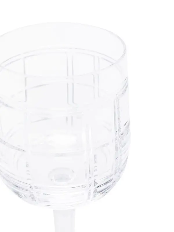 Ralph Lauren Hudson Plaid Wine Glass