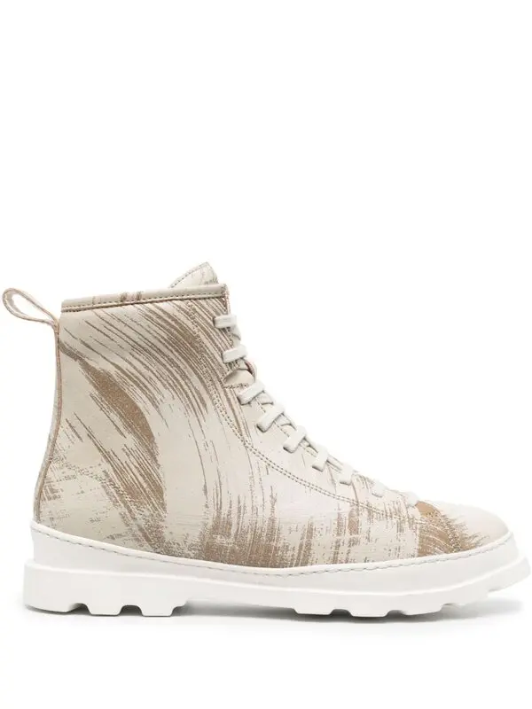 Camper Brutus Leather Biker Boots