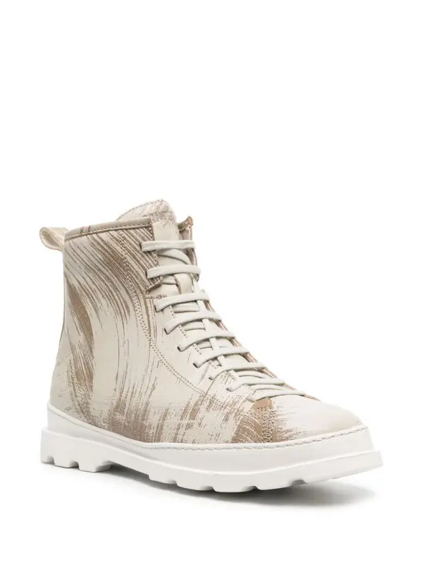 Camper Brutus Leather Biker Boots