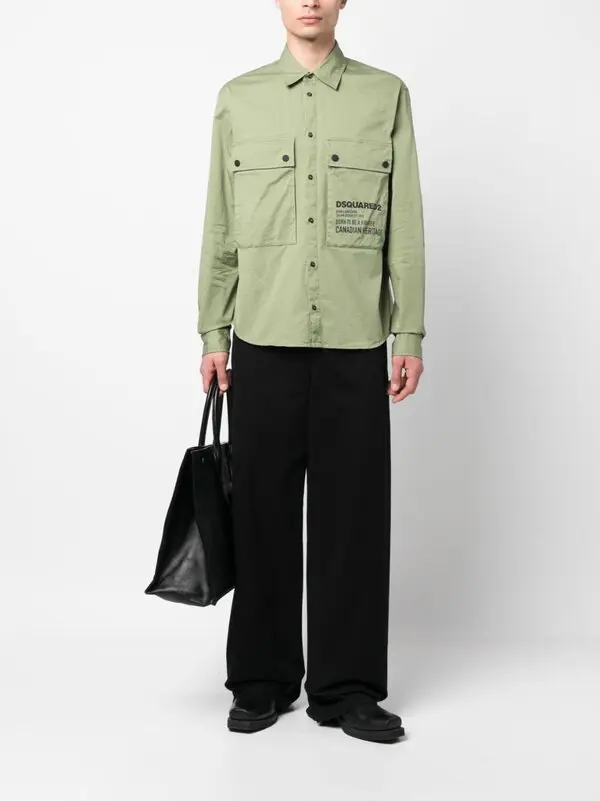 Dsquared2 Logo-detail Cotton Shirt