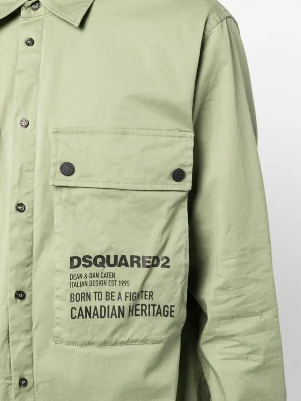 Dsquared2 Logo-detail Cotton Shirt