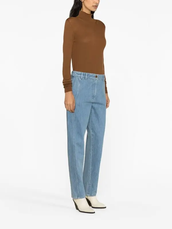PATOU Cargo Low-rise Tapered Jeans - Blue