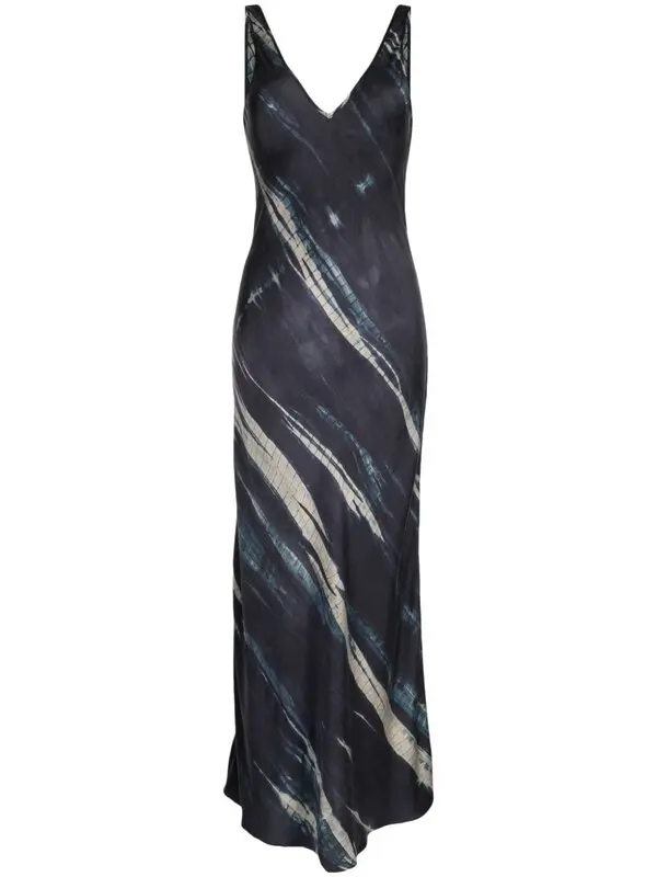 Voz Double V Bias Sleeveless Dress