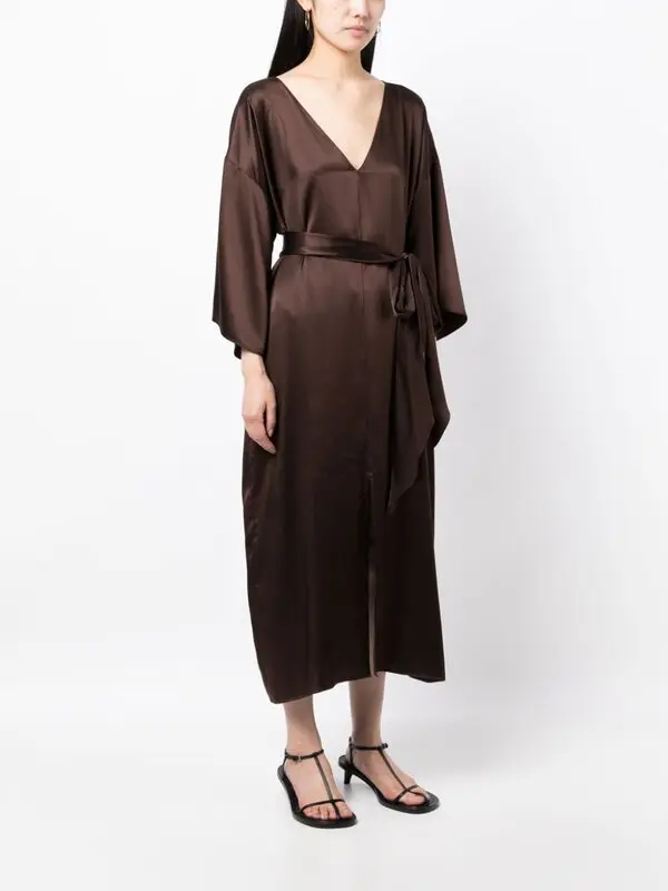 Voz V-neck Silk Dress