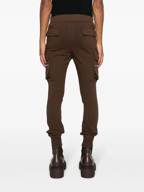 Rick Owens Drawstring Drop-crotch Track Pants - Brown