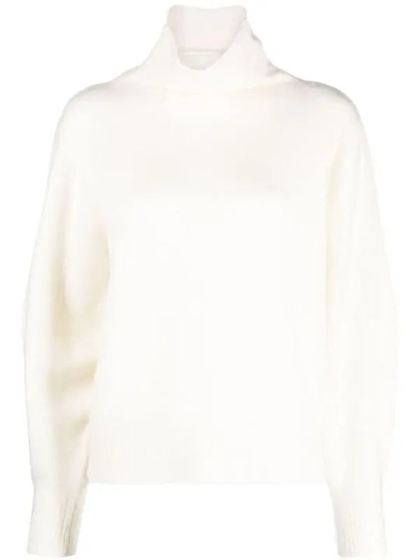Zimmermann Lyrical Brushed Wool-cashmere Jumper - White