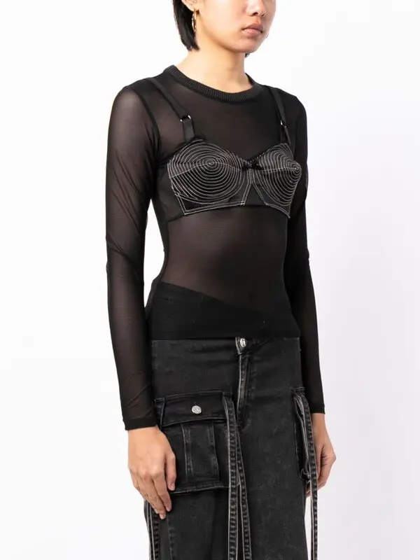 Vaquera Mesh Long-sleeved Top