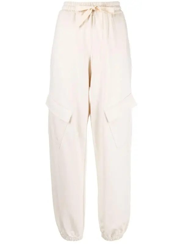 JIL SANDER Drawstring-waist Cotton Track Pants