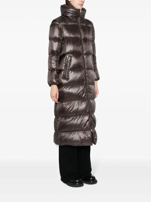 Herno Funnel-neck Down Coat - Brown