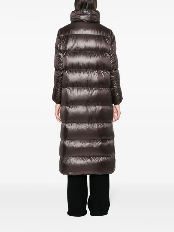 Herno Funnel-neck Down Coat - Brown