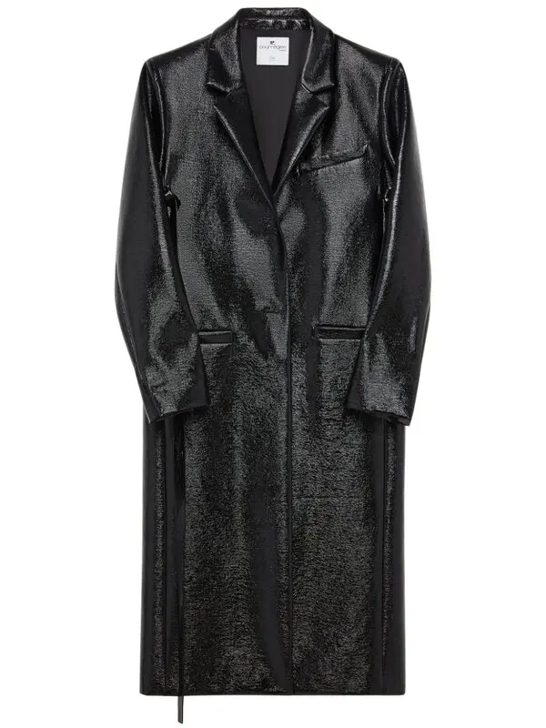 COURREGES Vinyl Mid-length Trench Coat