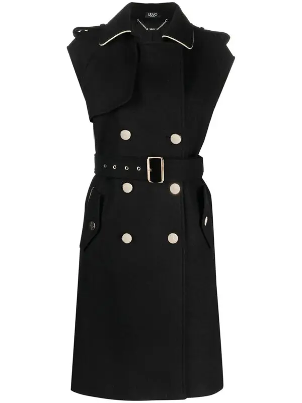 Liu Jo Double-breasted Sleeveless Coat