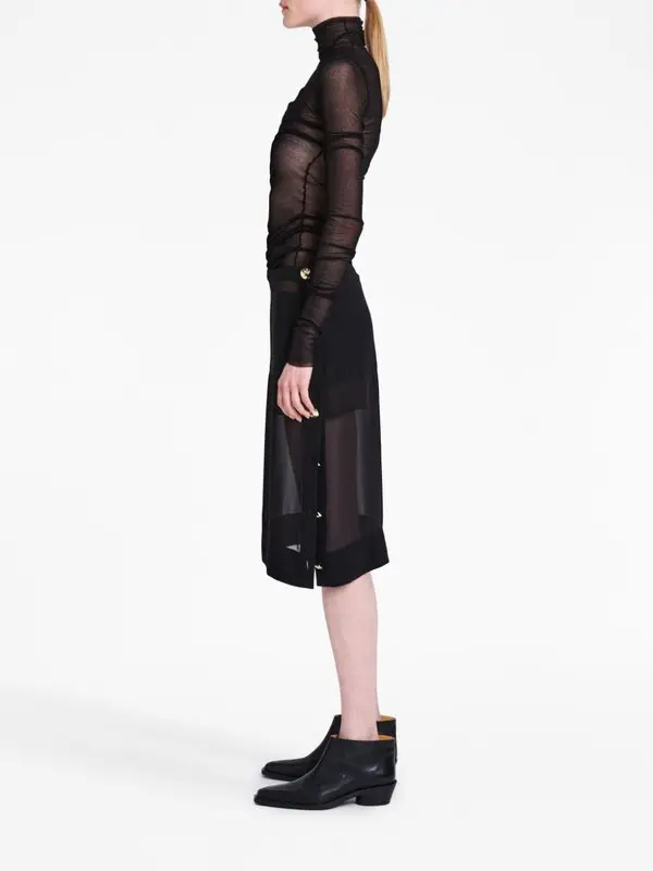 Proenza Schouler Semi-sheer Chiffon Skirt
