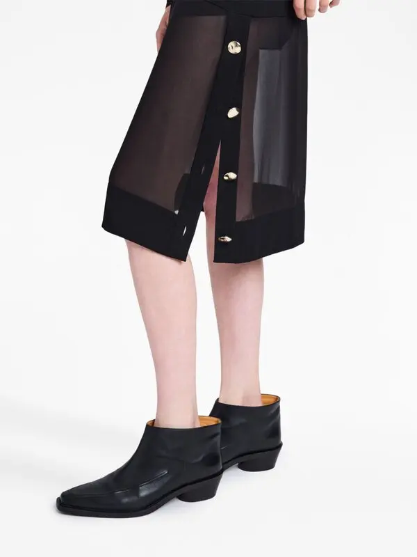 Proenza Schouler Semi-sheer Chiffon Skirt