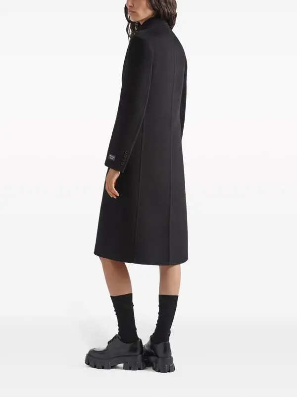 Prada Single-breasted Cashgora Coat