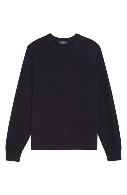 Theory Hilles Cashmere Crewneck Sweater - Blk