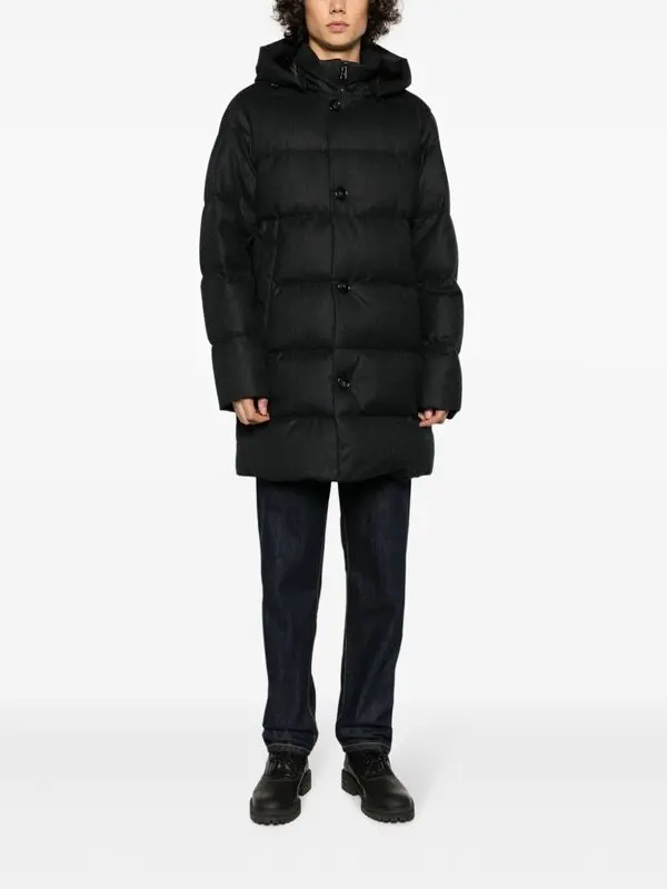 Woolrich Detachable-hood Quilted Padded Coat