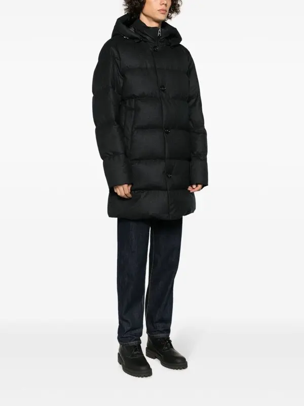 Woolrich Detachable-hood Quilted Padded Coat