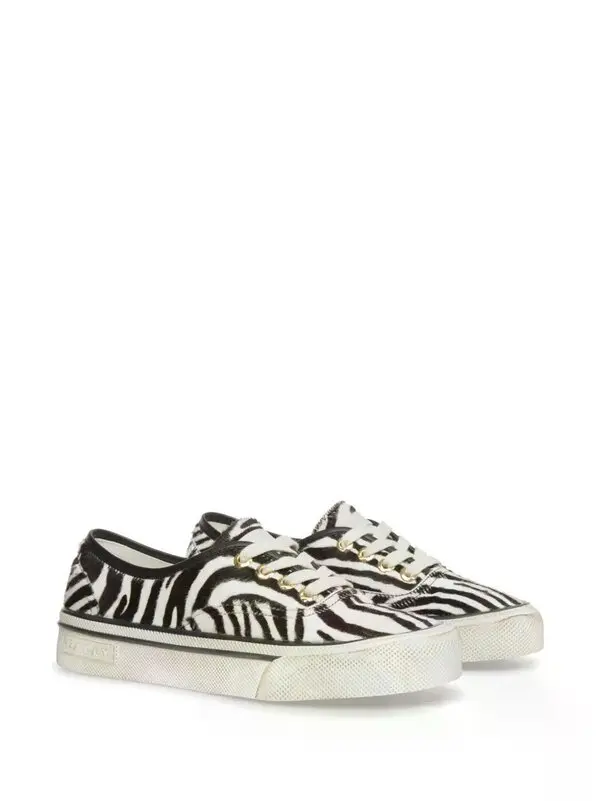 Bally Lyder Zebra-print Sneakers