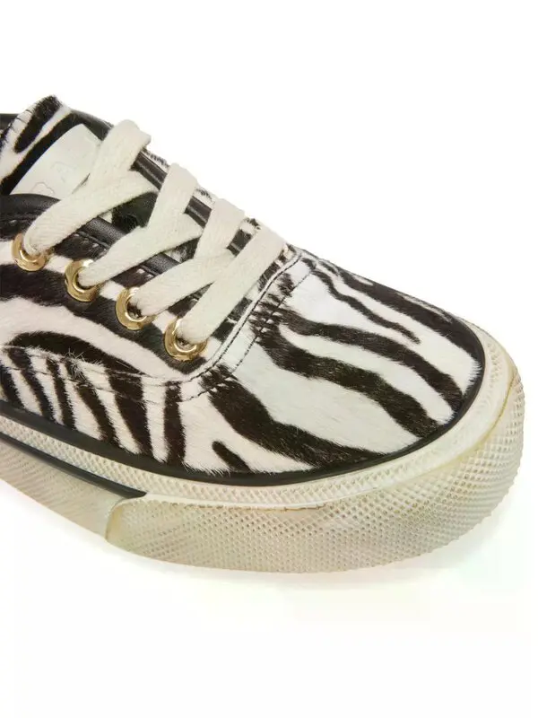 Bally Lyder Zebra-print Sneakers