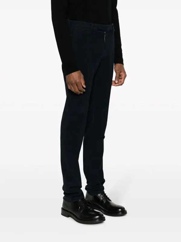 Incotex Skinny Mid-waist Chino Trousers - Blue