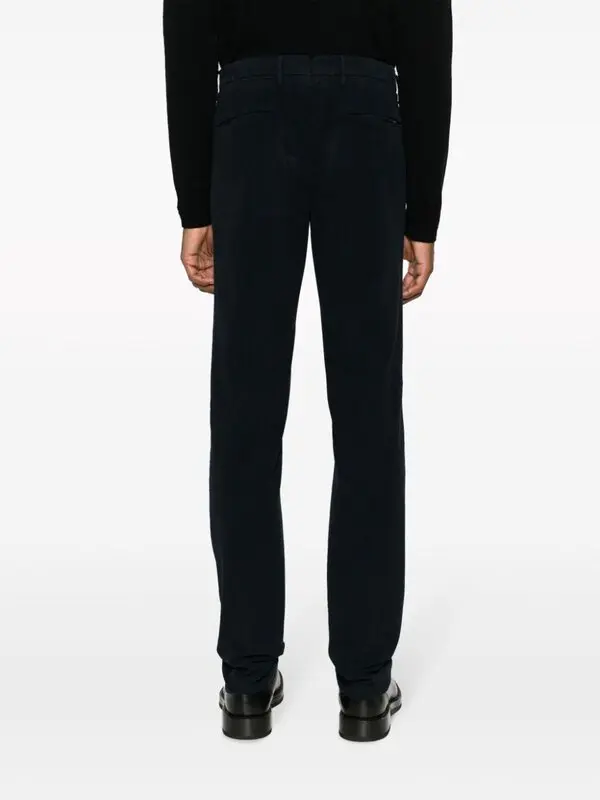 Incotex Skinny Mid-waist Chino Trousers - Blue