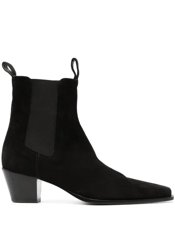 TOTEME 50mm The City Cowboy Boots - Black