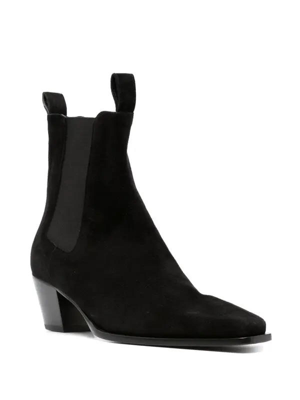 TOTEME 50mm The City Cowboy Boots - Black