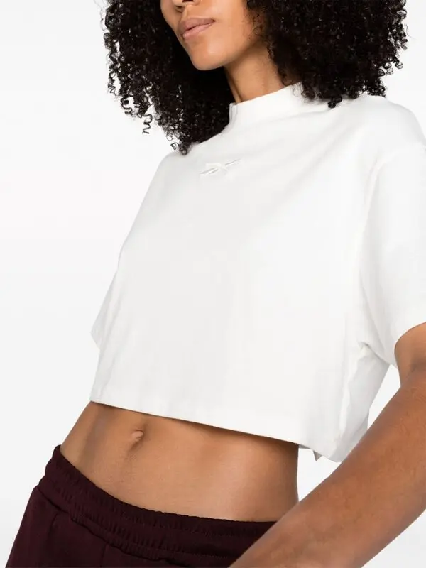 REEBOK Vector Cropped T-shirt - White