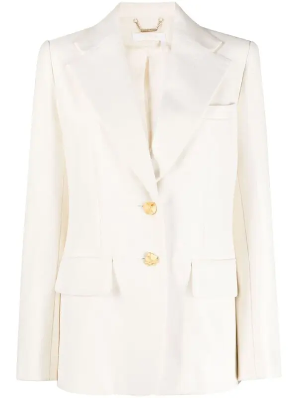 Chloé Embossed-button Single-breasted Blazer