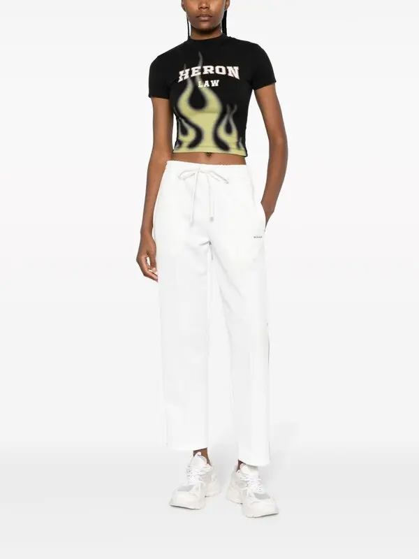 P.a.r.o.s.h Logo-embroidered Striped Track Pants