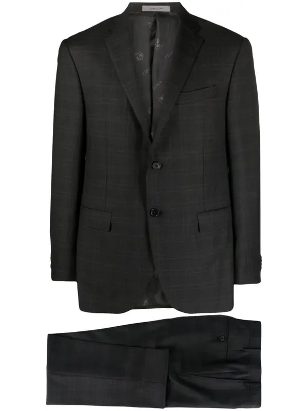 Corneliani Checked Single-breasted Suit