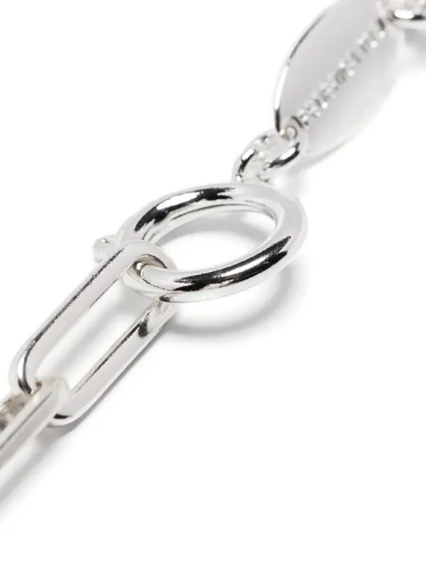 Federica Tosi Polished-effect Cable-knit Necklace - Silver
