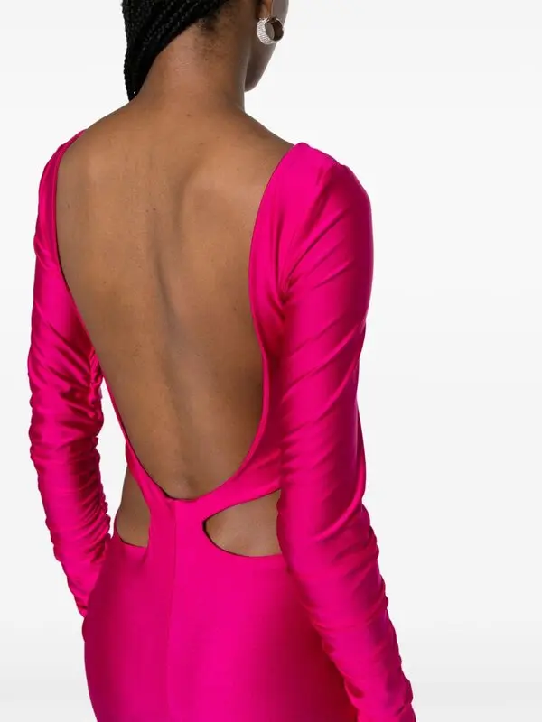 Giuseppe Di Morabito Floral-appliqué Cut-out Minidress - Pink