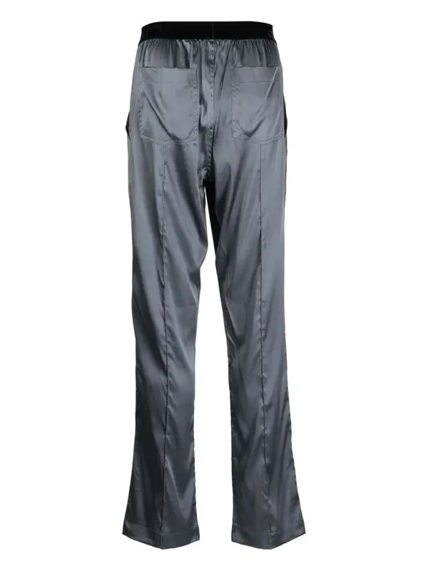 TOM FORD Satin-finish Trousers - Grey