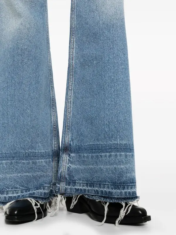 Chloé Whiskering-effect Mid-rise Flared Jeans