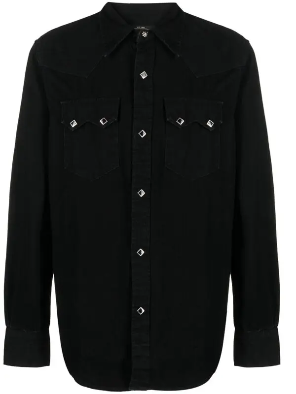 Ralph Lauren Button-up Cotton Shirt - Black