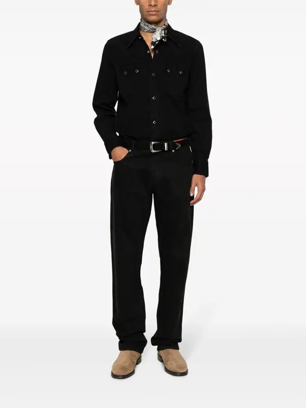 Ralph Lauren Button-up Cotton Shirt - Black